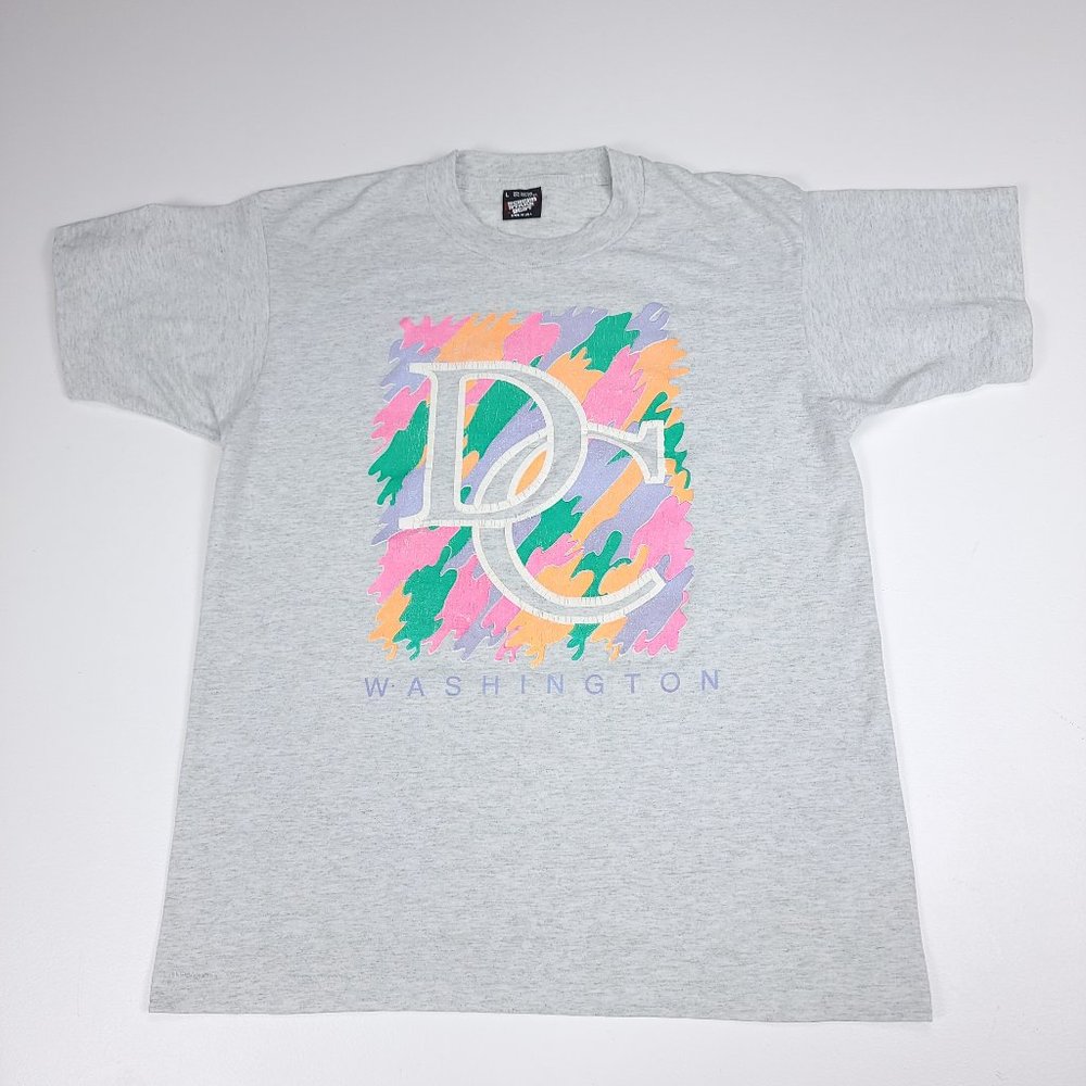 Vintage Screen Stars Washington Dc Paint Splatter T-S… - Gem